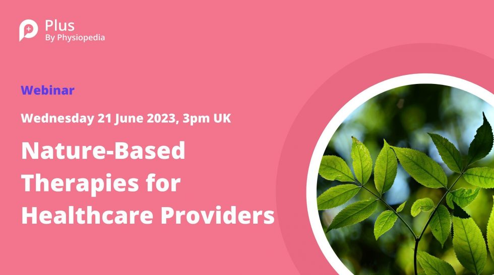 Upcoming EPT webinar: Nature-based therapies for healthcare providers | Environmental ...